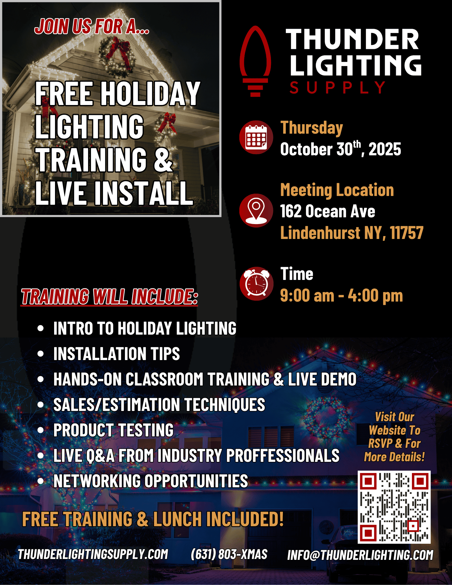 Holiday Lighting Training - 10/30/25 - Thunder Lighting Supply