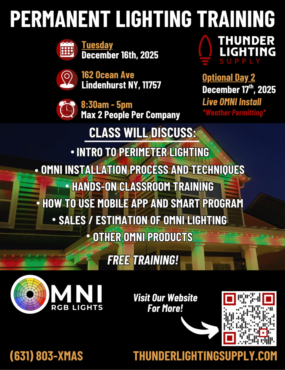 OMNI RGB Permanent Lighting Training - 9/18/25 - Thunder Lighting Supply